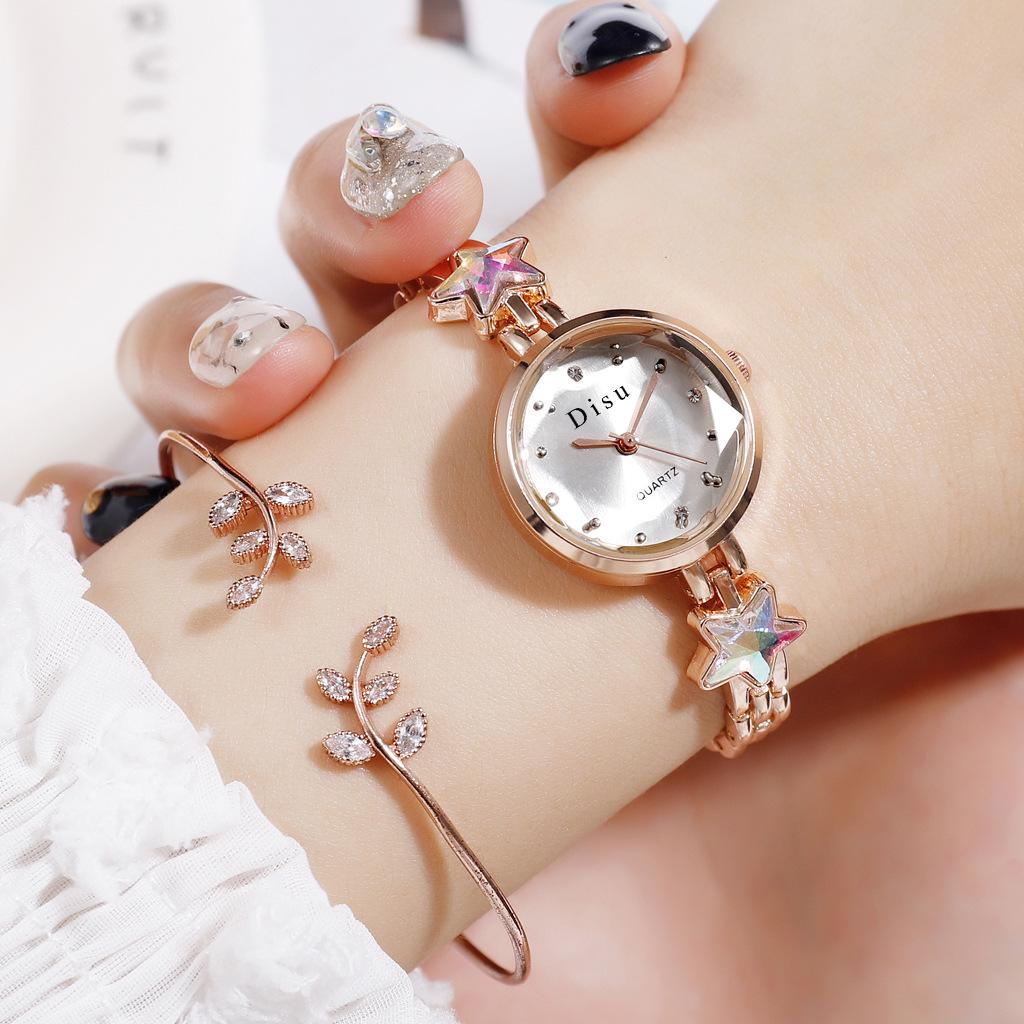 Woman Elegant Chic Five-Pointed Star Shape Design Alloy Chain Strap ...
