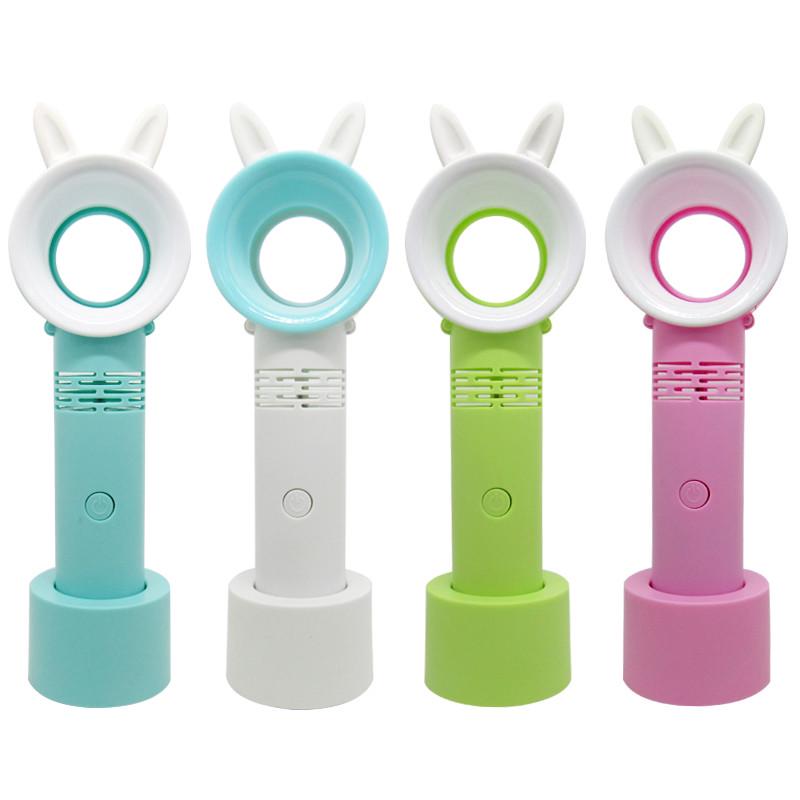 Buy Mini USB Cable No Leaf Handy Fan Leafless Rabbit Ear Fan Portable ...