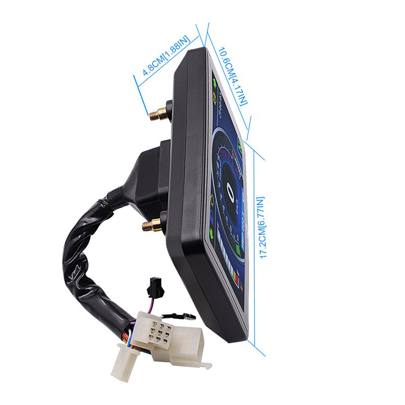 Buy Universal Motorcycle Full LCD Display Multi-function 12V Digital ...