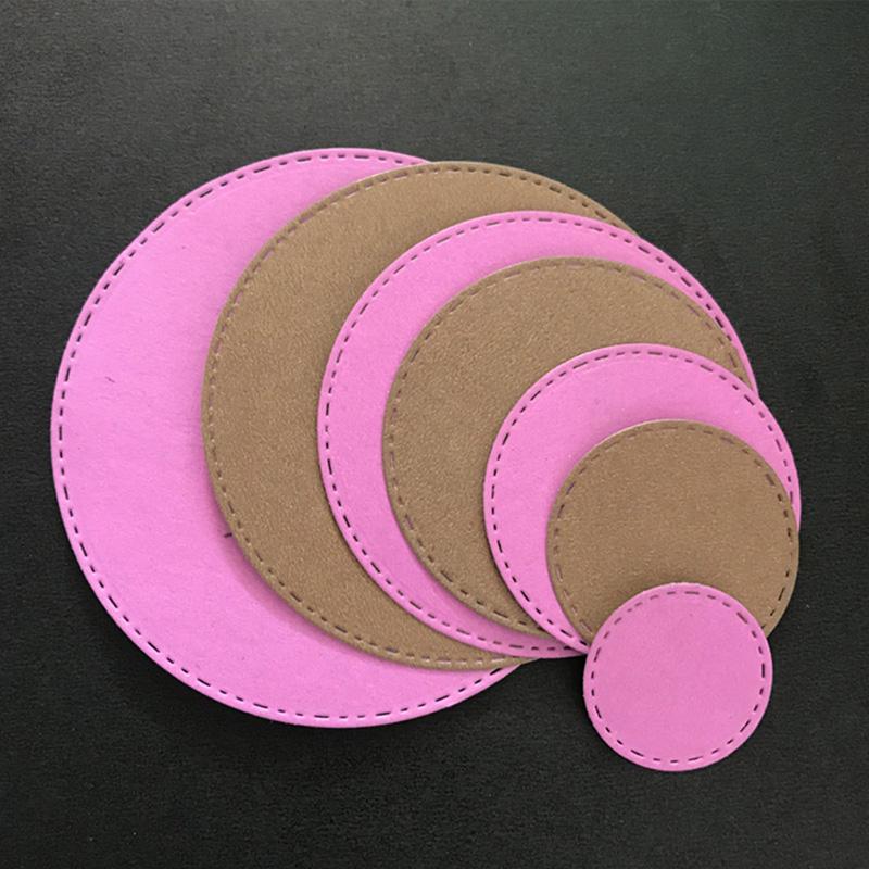Buy 7Pcs Lace Edge Circle Framed Cutting Dies For Scrapbooking Card ...