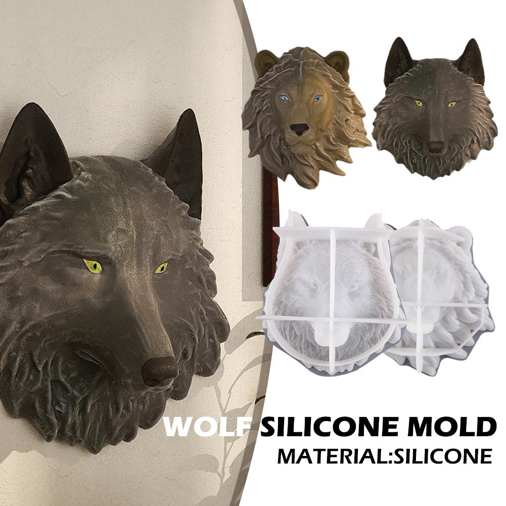 Cheap Animal Wolf Head Shape Resin Mould Epoxy Resin Silicone Molds ...
