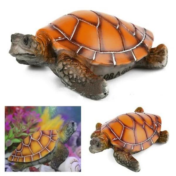 New Stylish Aquarium Ornament Polyresin Turtle Tortoise Fish Tank ...