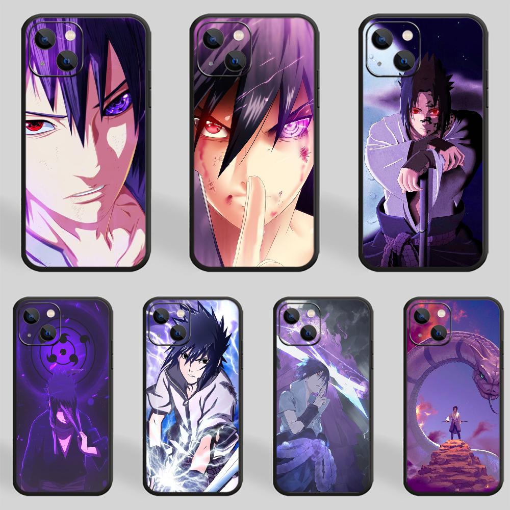 Buy NARUTO Anime Uchiha Sasuke Mobile Phone Case Cover Cell For IPhone ...
