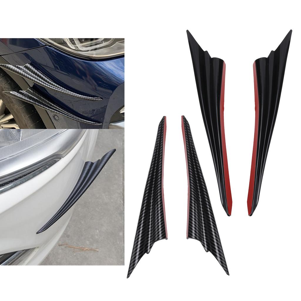 Buy Car Front Bumper Side Spoiler Wing Fins Shape Winglet Decoration ...