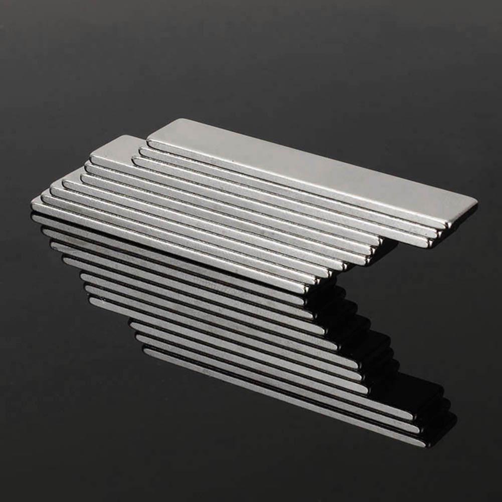 Buy 10Pcs N48 50x10xmm Rectangle Super Strong Block Rare Earth ...