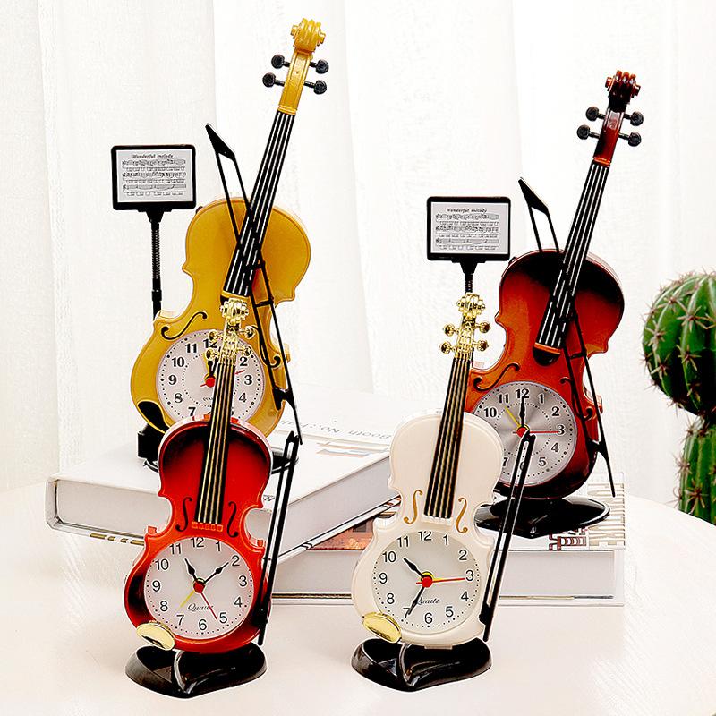 Buy Fashion Creative Violin Pendulum Clock Watch Home Living Room ...
