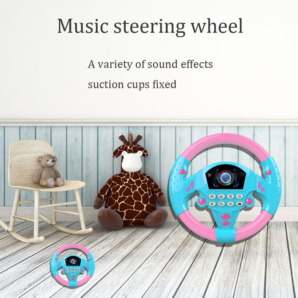 Buy Electric Musical Copilot Stroller Steering Wheel Child Baby ...