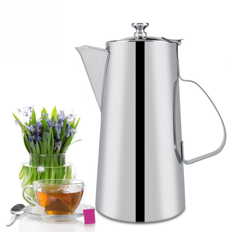 2L Thickened Stainless Steel Teapot Elegant Tea Coffee Water Kettle for ...