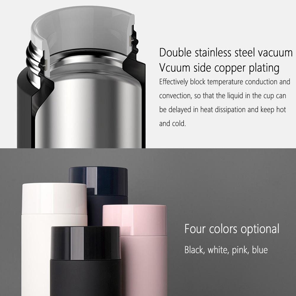 Cheap Xiaomi Mijia 350ml Stainless Steel Water Bottle 190g Lightweight Thermos Vacuum MIni Cup ...