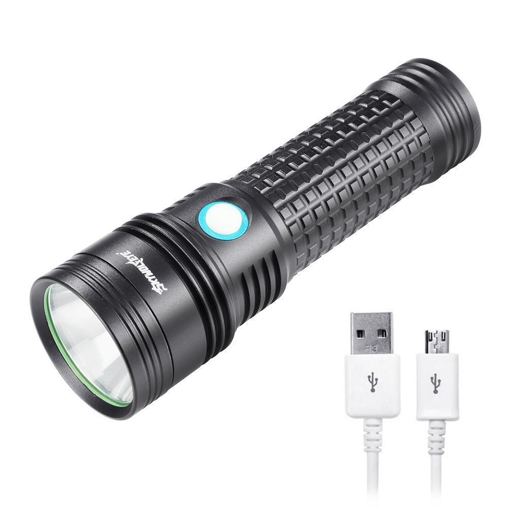 Buy Skywolfeye Chargeable Mini Flashlight 8000 Lumens 5-Mode Torch ...