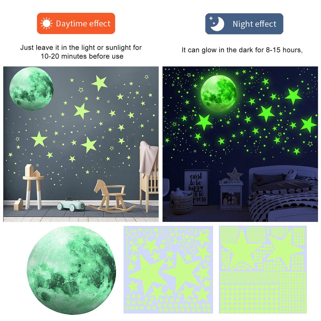 Glow In The Dark Stars Stickers For Ceiling | Shelly Lighting