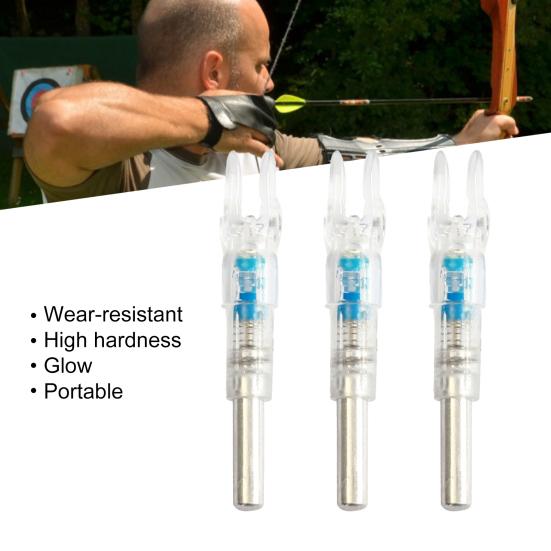 3Pcs Hunting Accessory Mini Lighted Nocks High Visibility Long Lasting ...