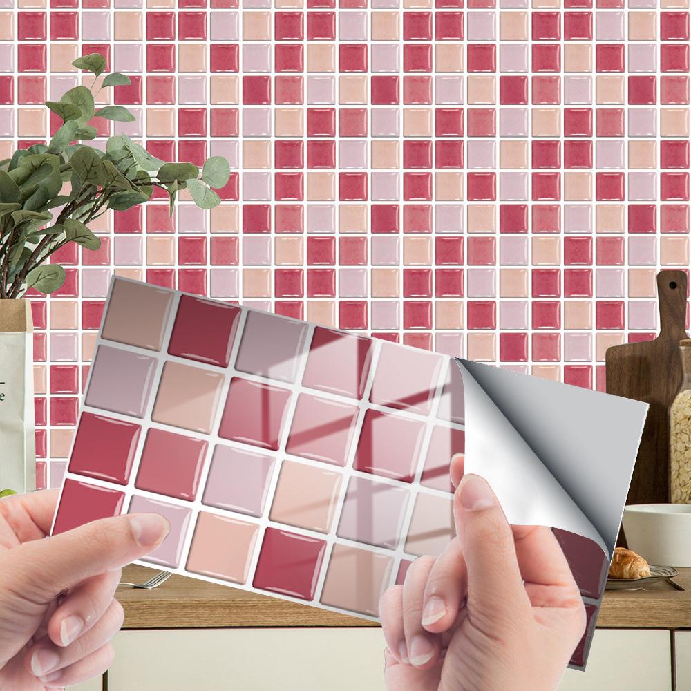 Buy 12Pcs 3D Crystal Tile Sticker Self-adhesive Waterproof Imitation ...