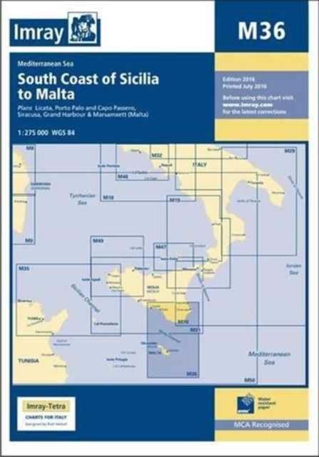 Imray Chart M36 : South Coast Of Sicilia To Malta : 36 uygun fiyatlı ...