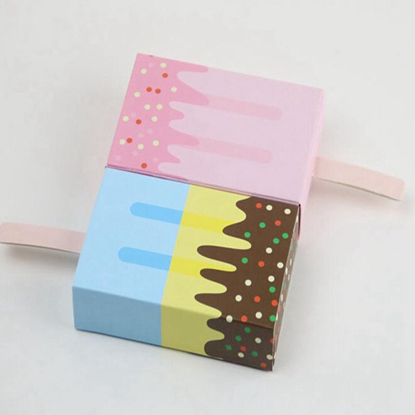 Buy 10Pcs Ice Cream Shape Gift Boxes Baby Shower Candy Box Cartoon ...
