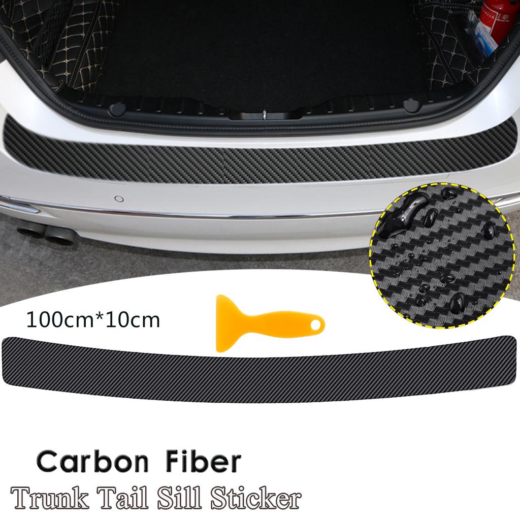 Car Rear Bumper Protector Plate Rubber Sticker Guard Pad Exterior ...