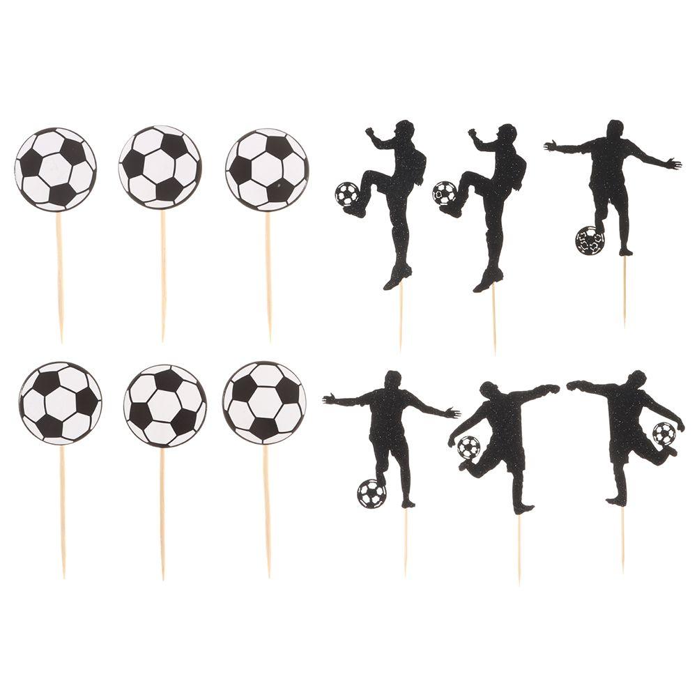 Buy Gifts High-end Baking Decor Football Theme Cake Topper Caketop Flag ...