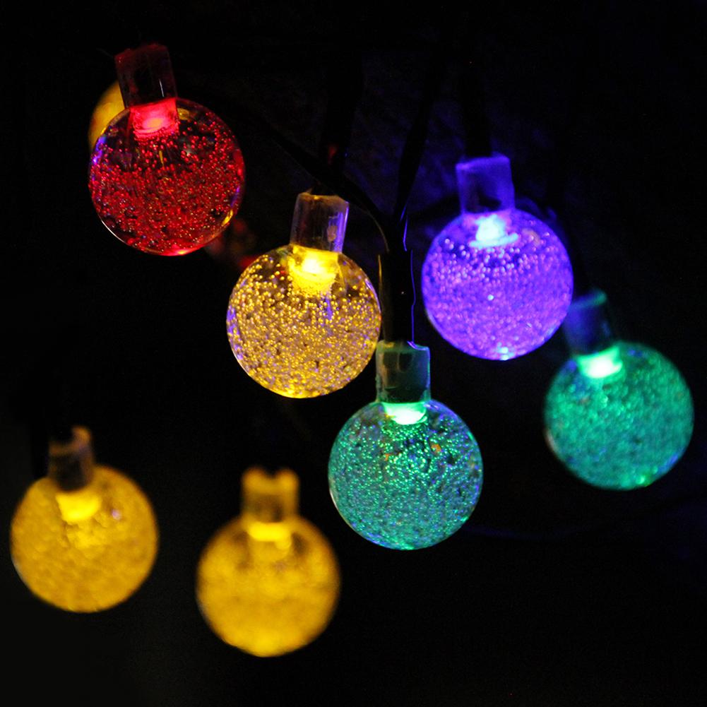 Buy Colorful Crystal Ball String Lights Christmas Dance Party Room ...