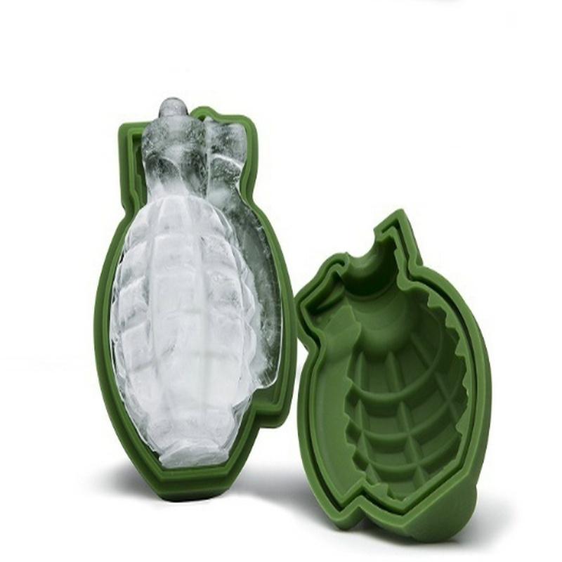 Buy Silicone Ice Mold 3D Grenade Design Ice Cube Trays Mold at ...