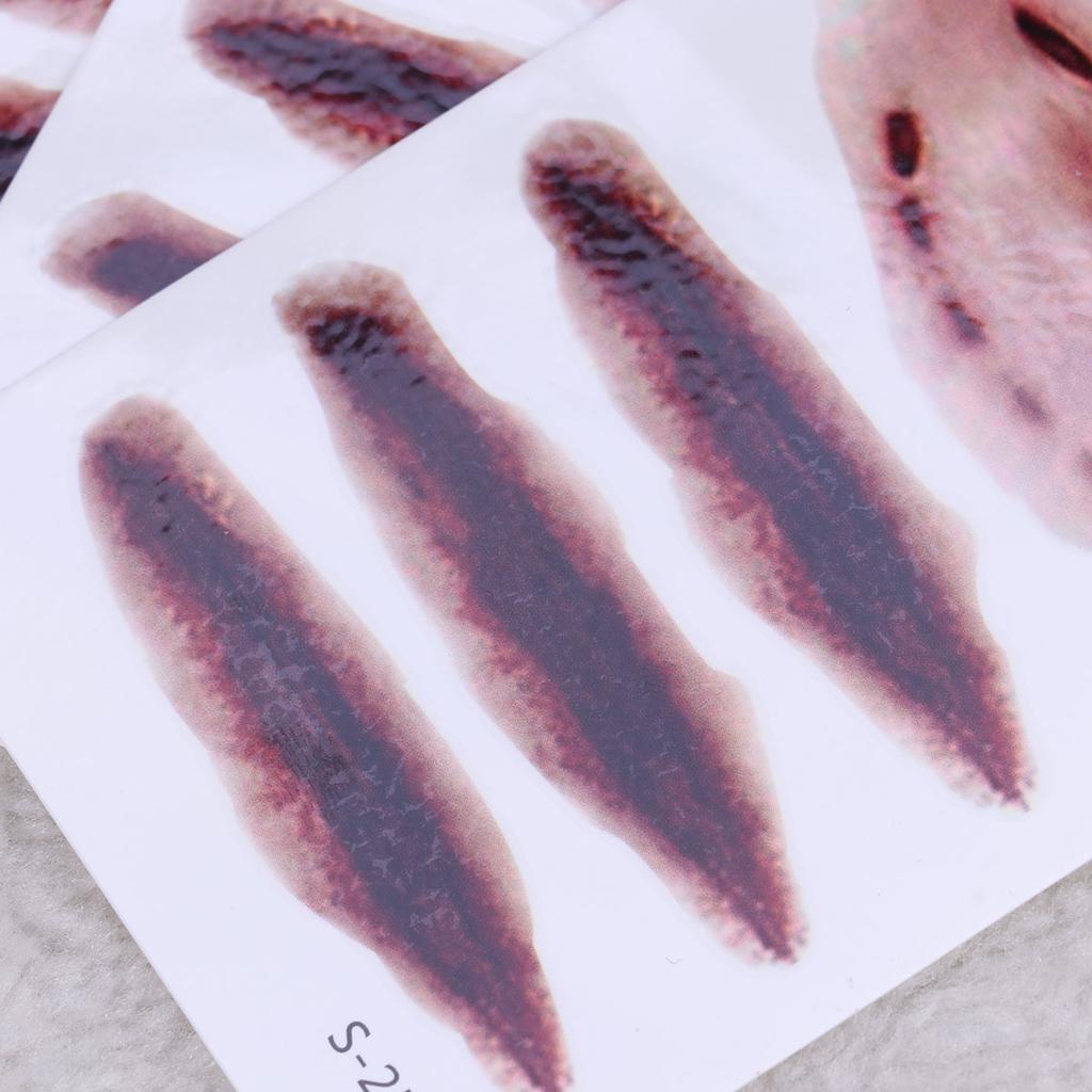 3pcs Scar Tattoos Makeup Bloody Scab Waterproof Horror Temporary ...