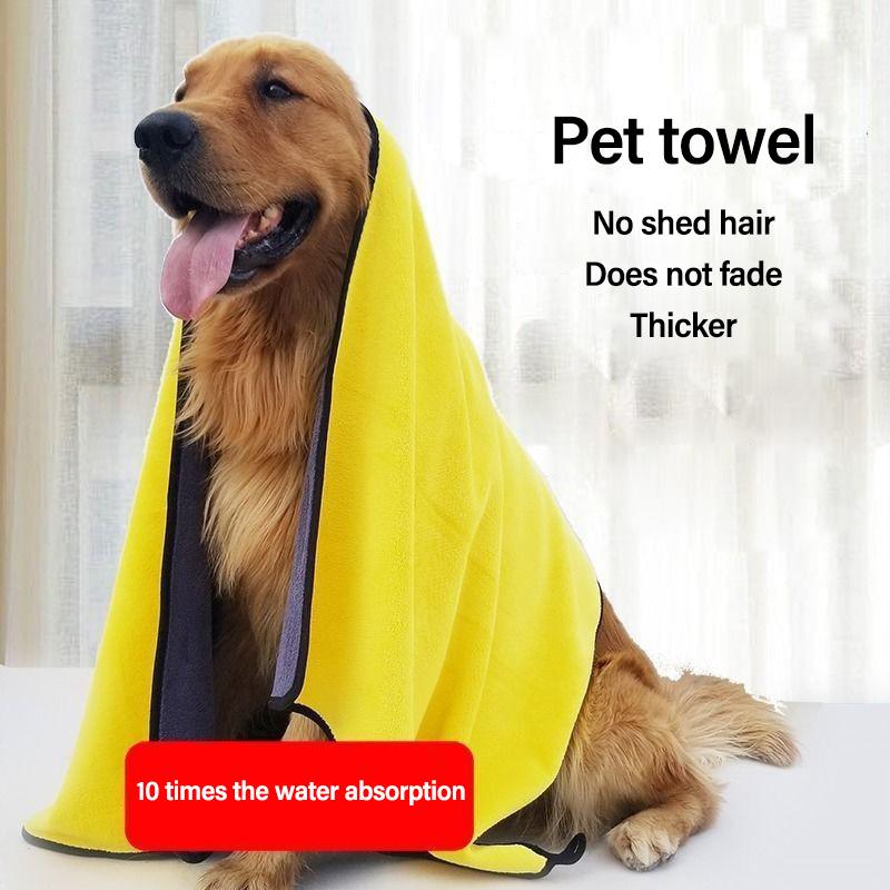 Buy Pet Absorbent Towels for Dogs and Cats Bath Towels Quick-drying ...