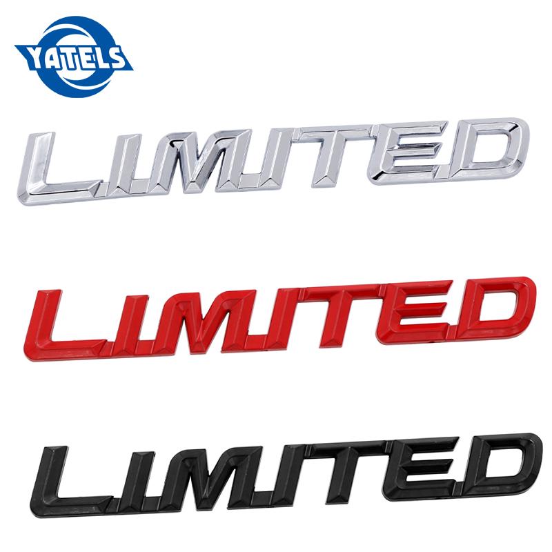 Buy 1pcs Car Chrome LIMITED Logo Decal Badge ABS Emblem Sticker Fender ...