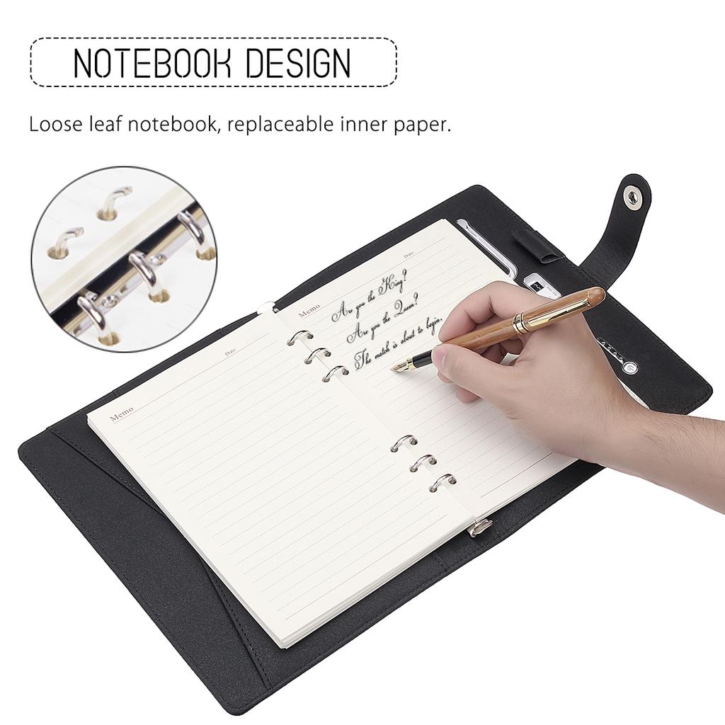 Buy Power Bank Notebook 8000mAh Qi Wireless Charging Note Book Binder ...