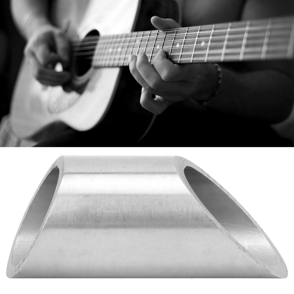 Buy Guitar Finger Slide Stainless Steel Silver for Electric Acoustic ...