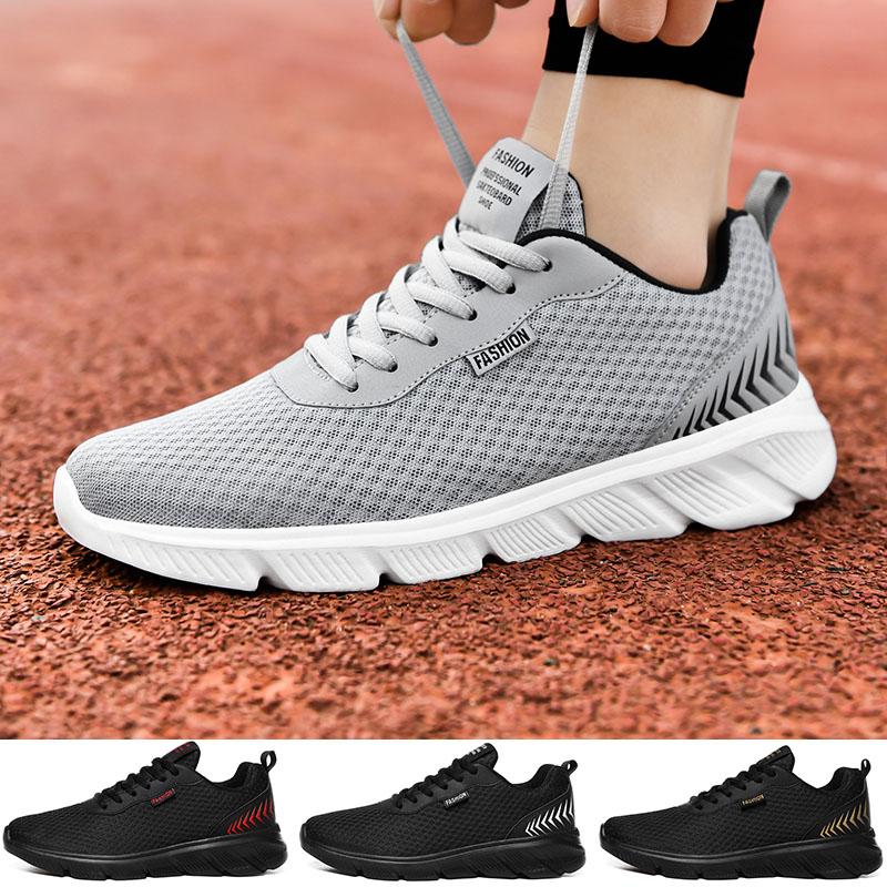 Buy Men Sneaker Damping Running Sneaker Flying Woven Mesh Shoes Travel ...
