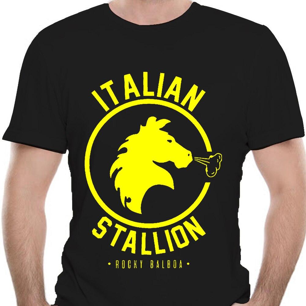 Satın alın Italian Stallion Mens T Shirt Rocky Balboa Boxing Gym ...