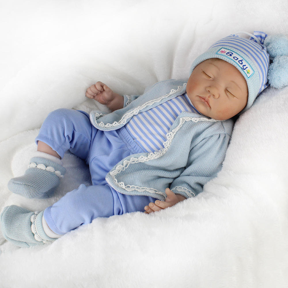 55cm Fashion Baby Simulation Doll Reborn Dolls Bedtime Early Education ...