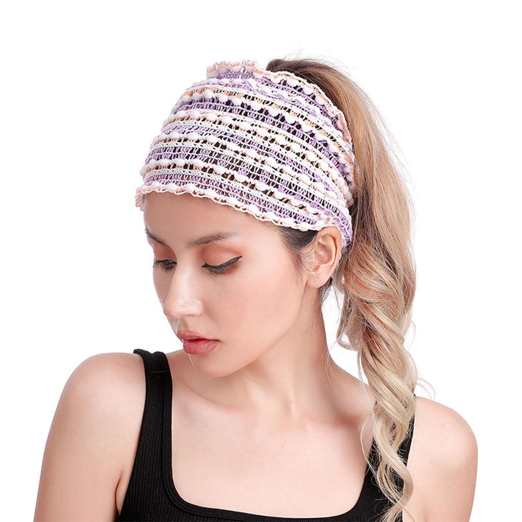 Running Breathable Headbands Wide Head Wrap Elastic Non Slip Hairbands ...
