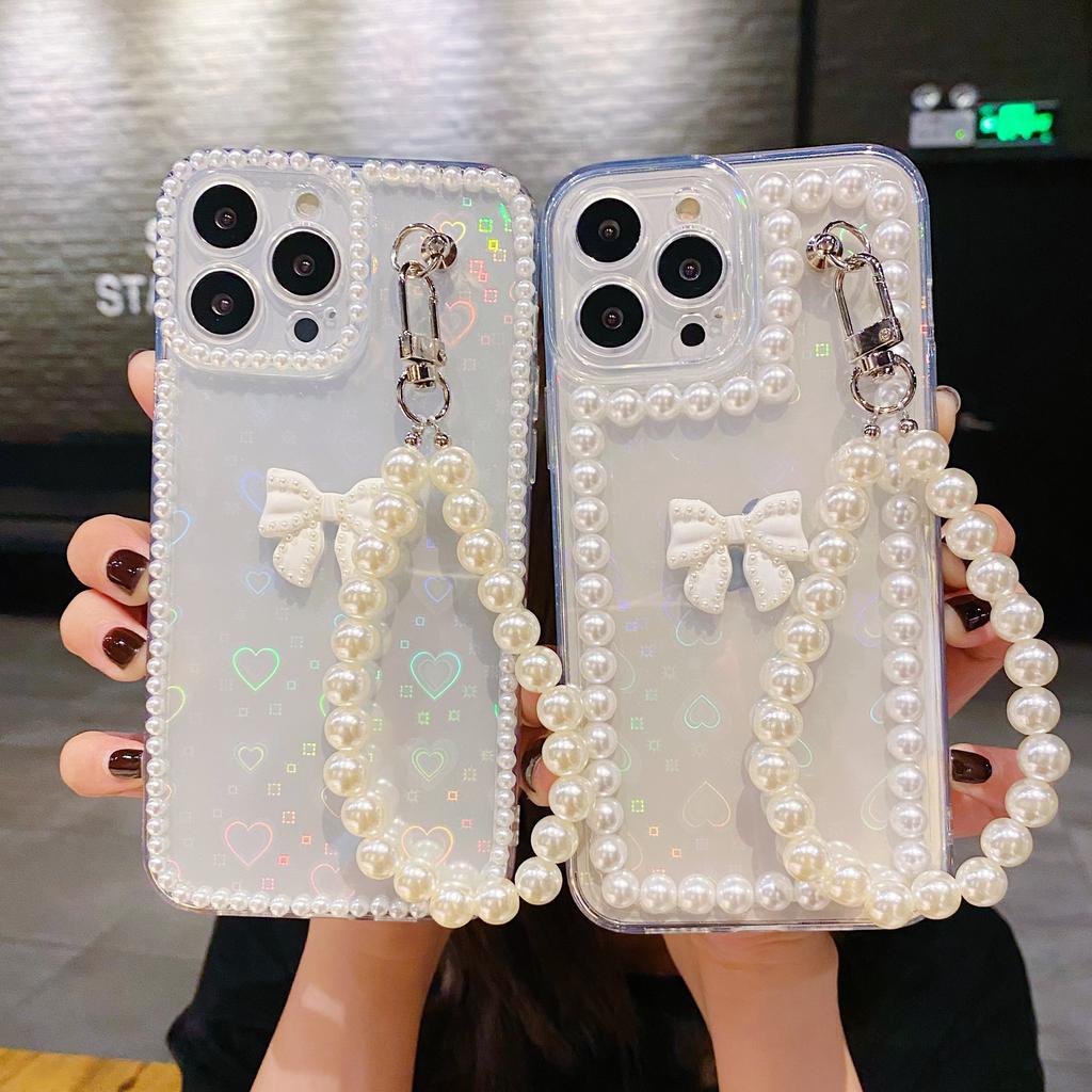 Pearl bracelet phone case for iphone 11 12 13 pro max cases iphone 11 7 ...