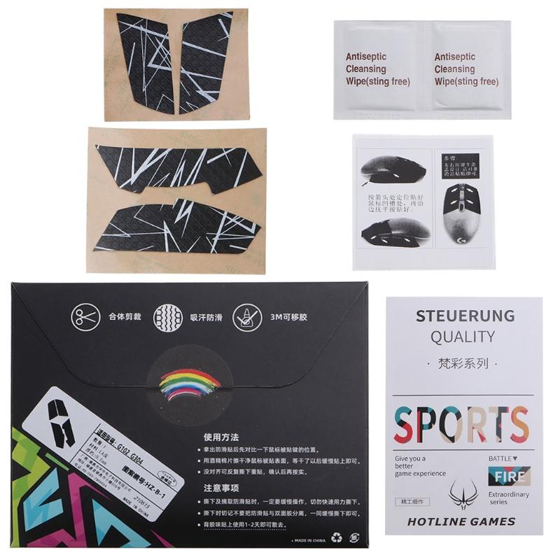 Buy DIY Mouse Skin 13x10mm Mouse Skates Side Stickers Sweat Resistant ...
