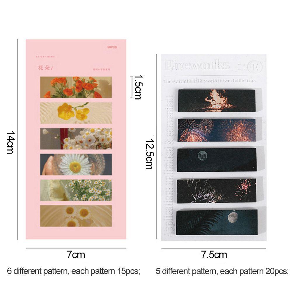 Cheap Sunset Cloud Flower Painting Stationary Stickers Indexes Sticky ...