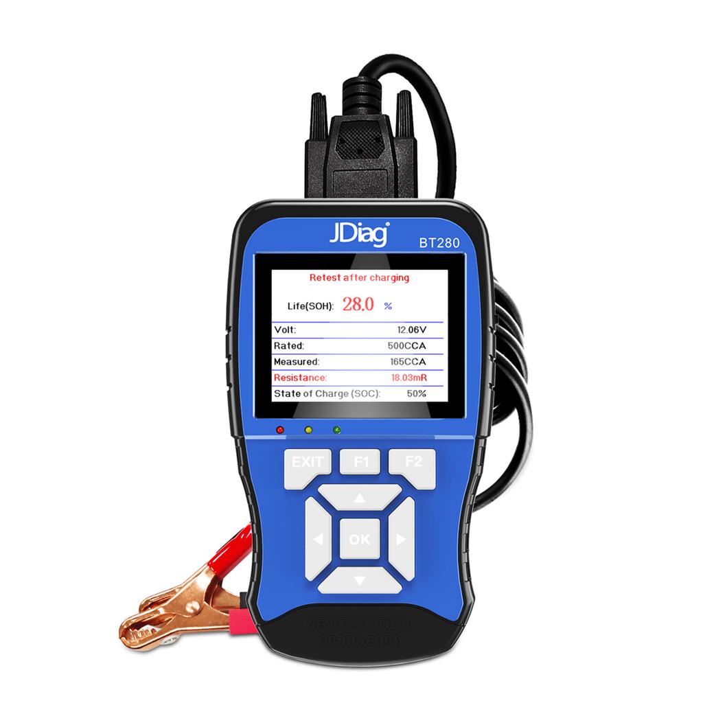 Buy Bt280 12V 1002000 Cca Automotive Load Battery Testry Analyzer Tool ...