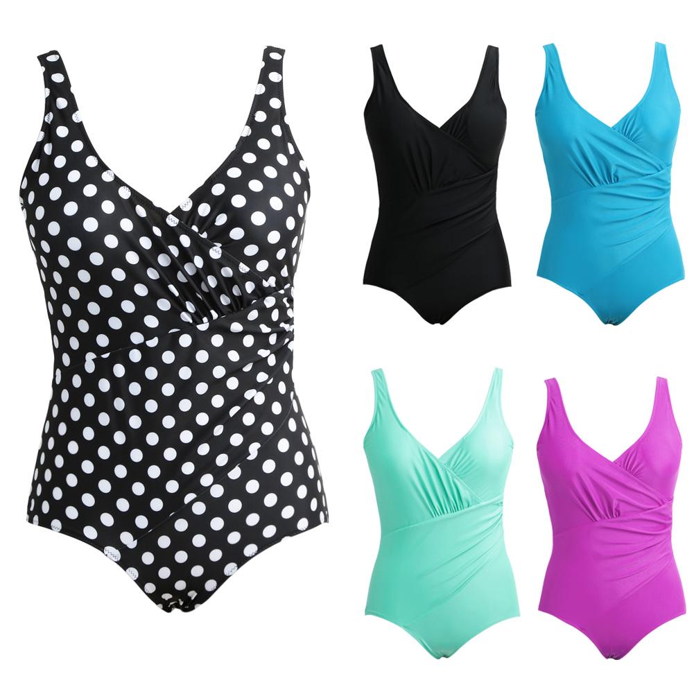 Buy New Anself Sexy Women One Piece Swimsuit Swimwear Retro Ruffled ...