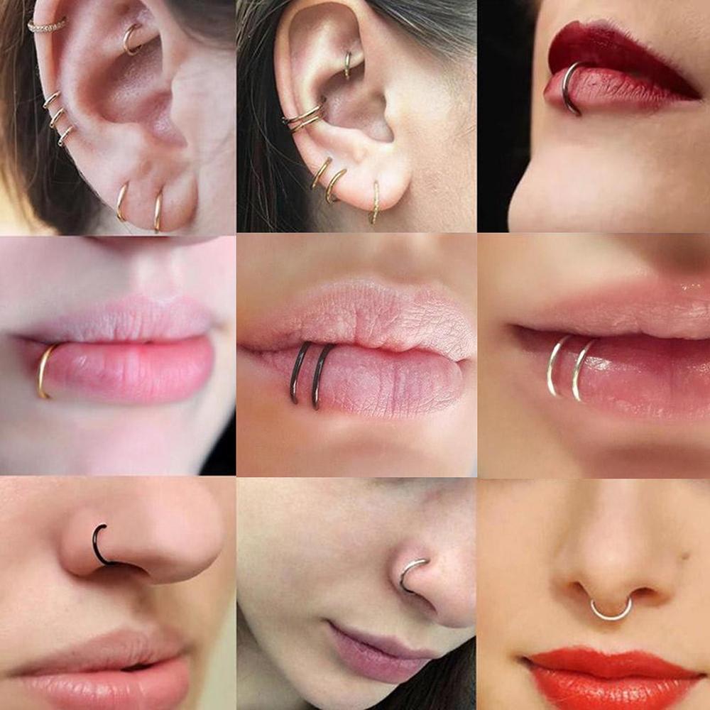 Buy Nose Rings Hoops Nose Rings for Women Nose Rings Studs Gold Nose ...