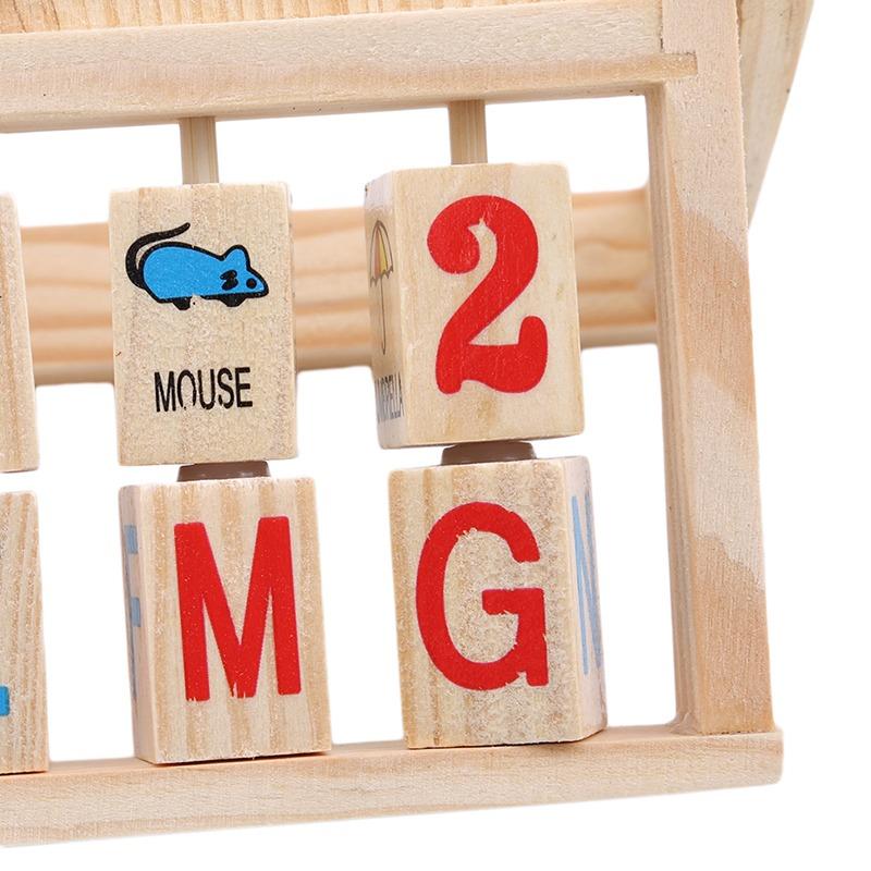 Buy Math Toys Wood Educational Computer Rack Multifunction Flap ...
