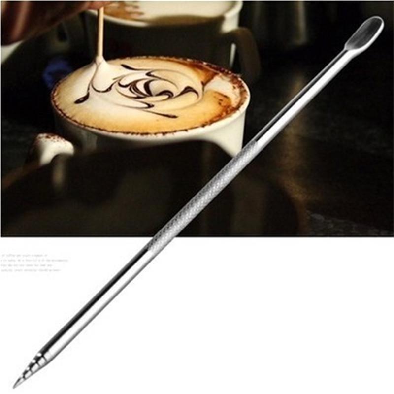 Buy Barista Cappuccino Espresso Coffee Decorating Latte Art Pen Tamper ...