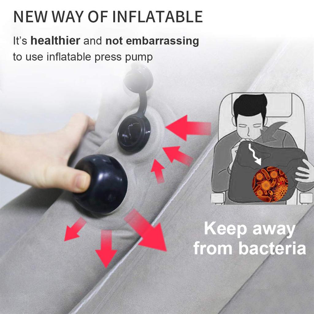 Buy TPU Press Inflatable Air Travel Pillow Airplane Neck Head Cushion ...