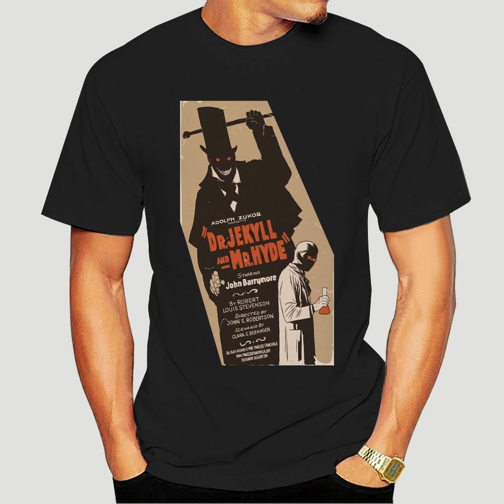 Dr Jekyll Mr Hyde Movie Poster Men Funny Tshirts Hip Hop Harajuku T ...