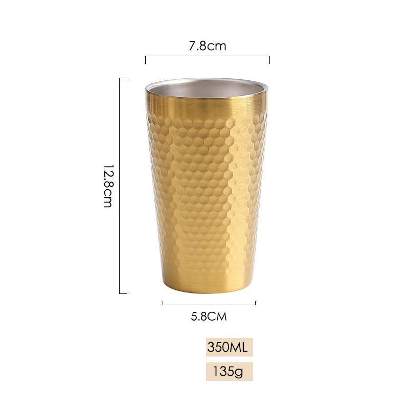💰Kjøp Thickened Stainless Steel Water Cup Household Beer Cup Juice Cup ...