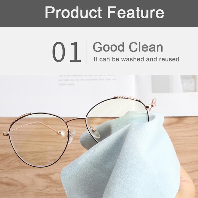 Buy 5 Pcs New Student Color Microfiber Lens Glasses Cloth Fiber Glasses ...