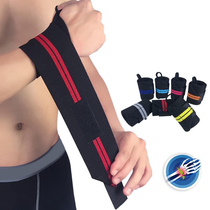 Buy Long Sport Wrist Support Nylon Elastic Adjustable Weight Lifting ...