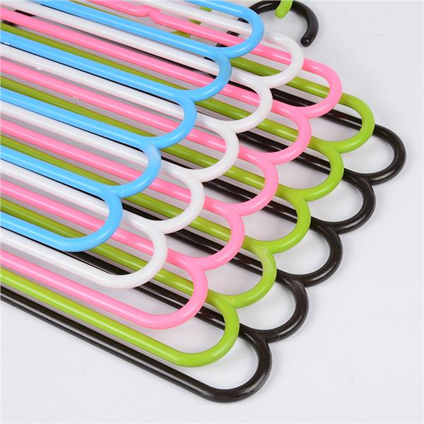 5 Tier Pants Hangers Multipurpose Clothes Hangers Non-slip PP Coat ...