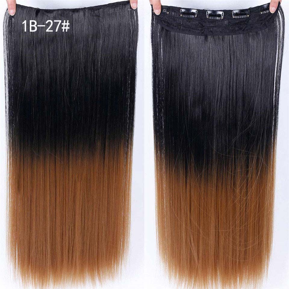 Buy 60cm Long Synthetic Hair Clip In Hair Extension Heat Resistant ...