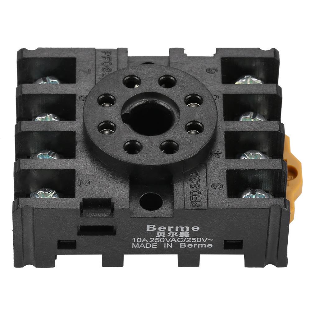 Buy PF083A 8 Pins Power Relay Base Socket for MK2P AH3 Time Relay at ...