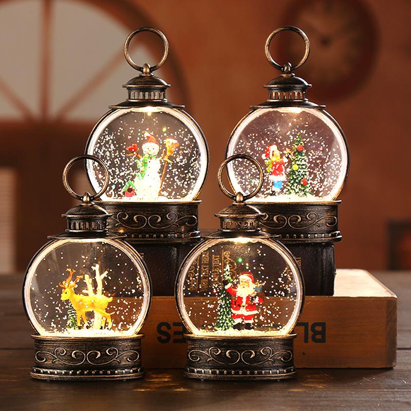 Buy New Christmas Decorative Wind Lamp Christmas Gift Hand Gift Water ...