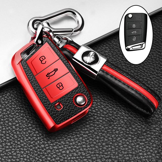 Buy Pu +Tpu Car Key Case For Vw Volkswagen Mk7 /Gti 7 /Golf 7 /Golf R ...